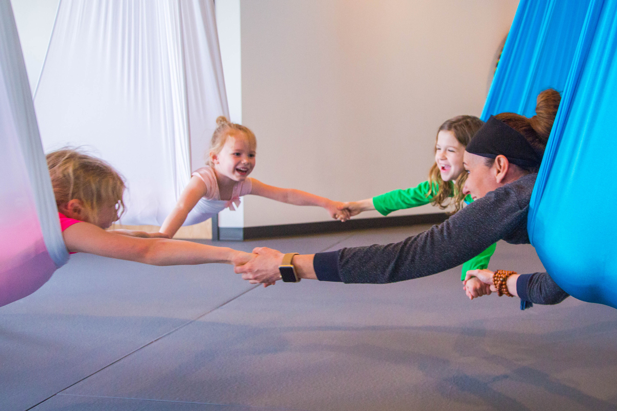 Kid's Aerial Yoga Games for Back Strength - Mindful Child Wellness